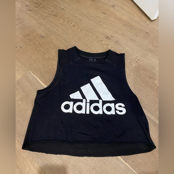 adidas | Tops | Adidas Cropped Muscle Tank | Poshmark